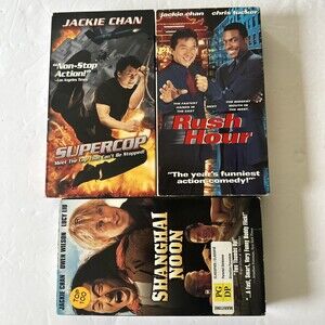 Media | Jackie Chan 3 Vhs Lot Rush Hour Supercop Shanghai Noon 3vhs ...